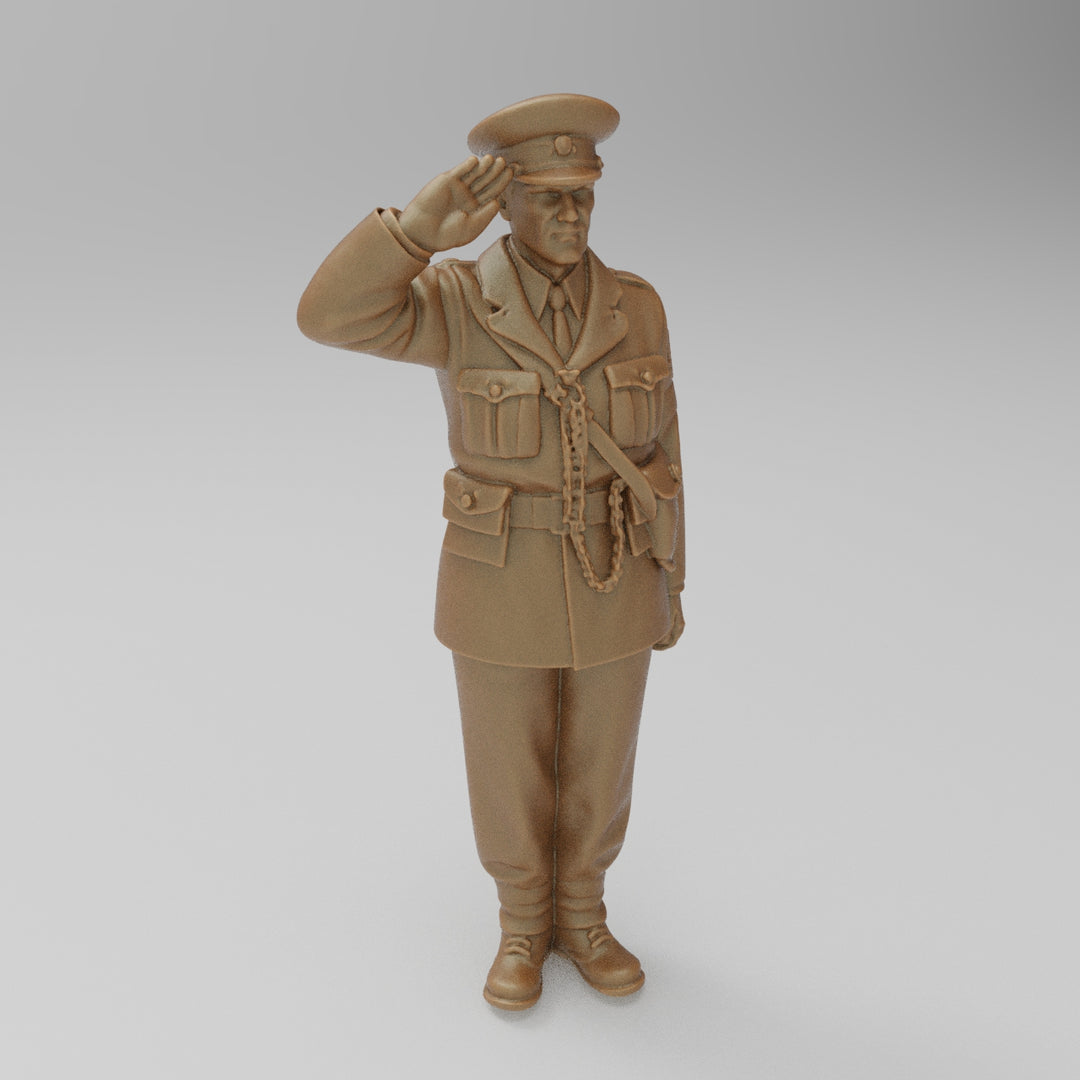 MM4357A WW2 RAF Police Guard Saluting – Scale 3D