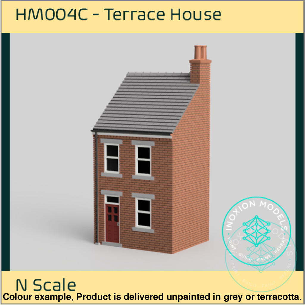 HM004C – Low Relief Terrace House N Scale – Scale 3D